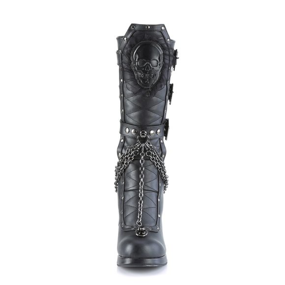 Shoes | Platform Skull Coffin High Heel Boots | Poshmark